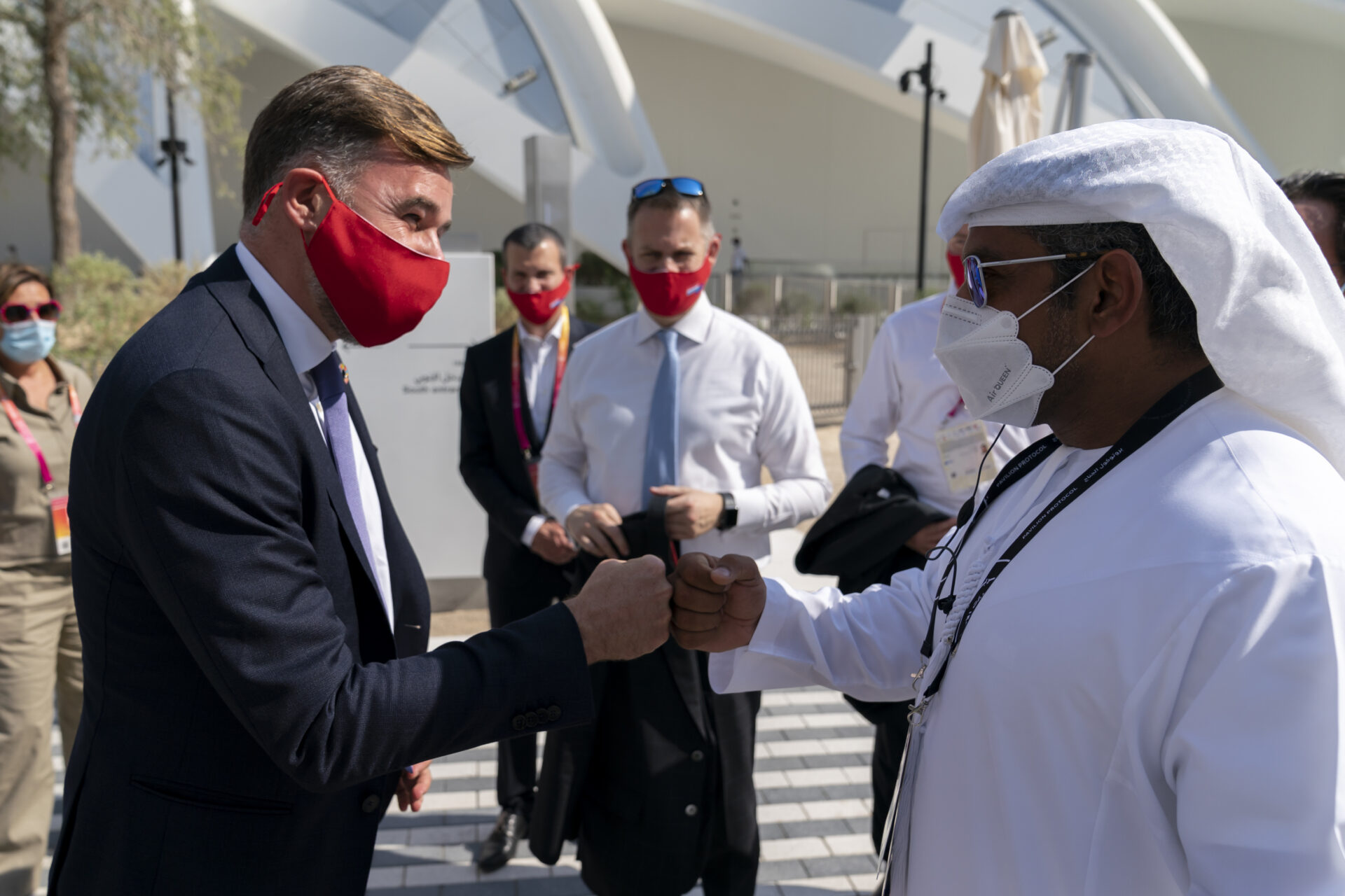 Franz Fayot visits the Luxembourg Pavilion at Expo 2020 Dubai in the ...